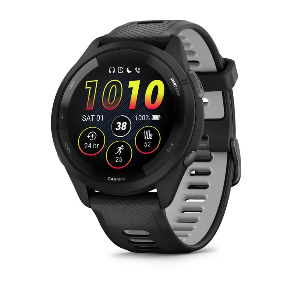 Forerunner® 265 | Black Bezel with Whitestone Case and Whitestone/Tidal ...